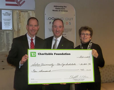 TD Charitable Foundation Supports Salus University’s Vision Care Program